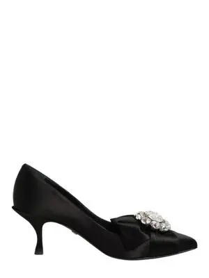 DOLCE & GABBANA Bow Crystal-embellished Pumps
