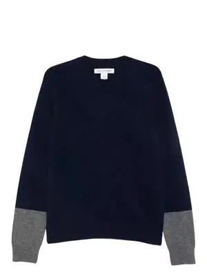 Comme Des Garçons Colour-block Sweater - Blue
