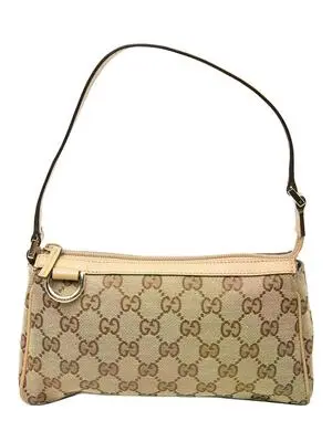 Gucci 2000-2015 Gg Canvas Abbey D Ring Pochette Handbag - Neutrals