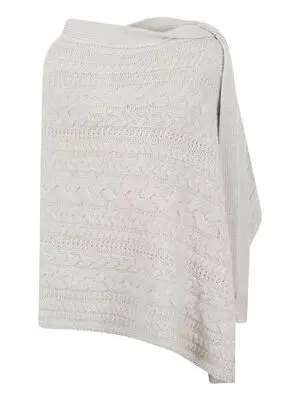 ERMANNO SCERVINO Cable-knit Cashmere Poncho