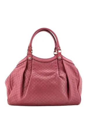 Gucci Sukey Guccissima Leather Medium Tote Bag - Pink