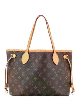 LOUIS VUITTON Neverfull Monogram Canvas Pm Tote Bag - Brown
