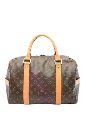 LOUIS VUITTON 2008 Carryall Monogram Boston Tote Bag - Brown