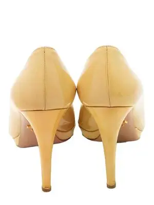 PRADA Platform Peep-toe Pumps