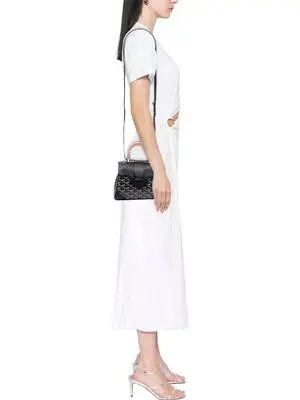 GOYARD 2019 Mini Goyardine Saigon Souple Satchel