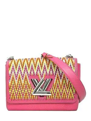 LOUIS VUITTON 2017 Limited Edition Stitched Epi Twist Mm Crossbody Bag - Pink