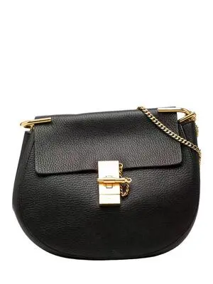 Chloé 2016 Small Leather Drew Crossbody Bag - Black