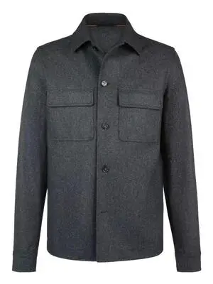 TOD'S Flap-pocket Shirt Jacket - Grey