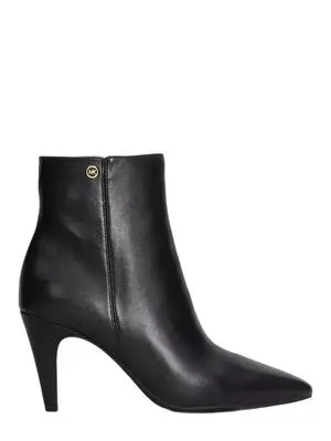 Michael Kors Daniela Leather Ankle Boots - Black