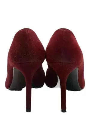 STUART WEITZMAN Pointed-toe Leather Pumps