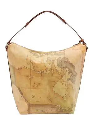 ALVIERO MARTINI 1° CLASSE Geo Map Graphic-print Tote Bag - Neutrals