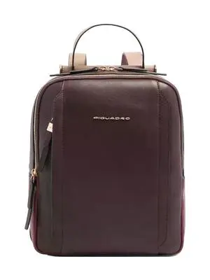 PIQUADRO Rfid Ipad® 11 Leather Backpack - Red