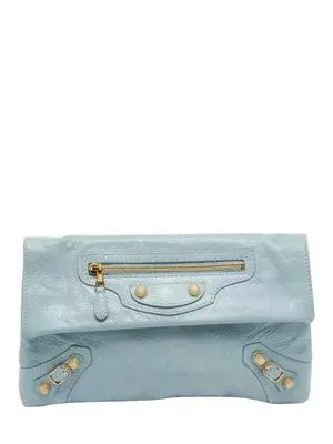 BALENCIAGA Envelope Leather Clutch Bag