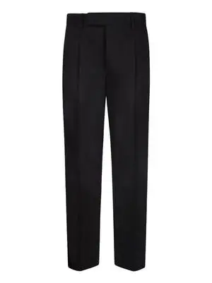 Zegna Twill Tailored Trousers - Black