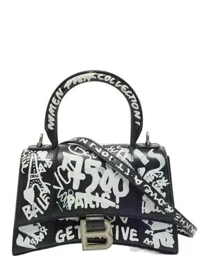 BALENCIAGA Xs Graffiti Hourglass Mini Bag