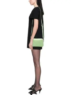 Bottega Veneta 2012-2026 Small Calfskin Intrecciato Camera Bag Crossbody Bag - Green