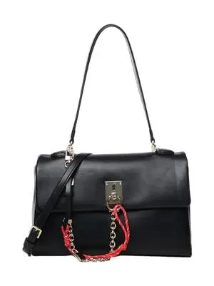 V°73 Woven-cord Chain-detail Shoulder Bag - Black