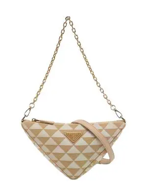 PRADA Triangle Symbole Logo-plaque Shoulder Bag