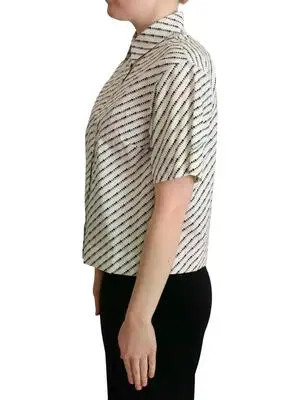 DOLCE & GABBANA Dotted-print Short-sleeve Shirt