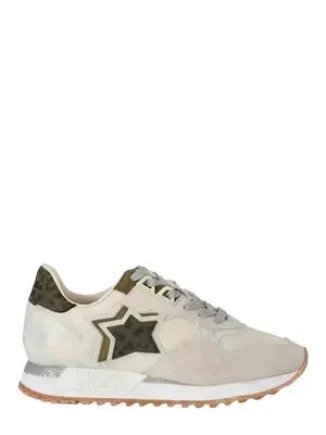 ATLANTIC STARS Star-patch Calf Suede Sneakers