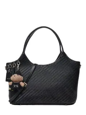 V°73 Woven-effect Shoulder Bag - Black