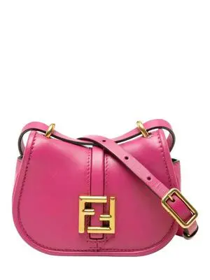 FENDI 2010-2026 Nano Leather Ff C Mon Crossbody Bag
