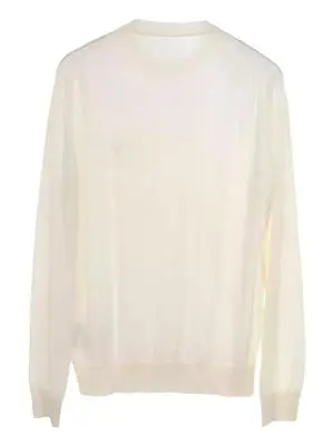 Prada 2010s Logo-embroidered Sweater - White