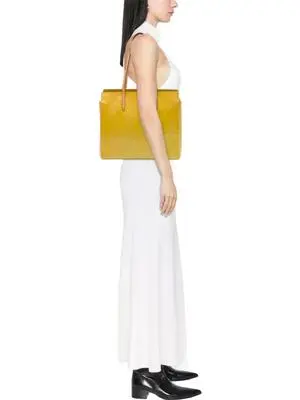 LOUIS VUITTON 2012 Monogram Vernis Catalina East West Tote Bag Yellow
