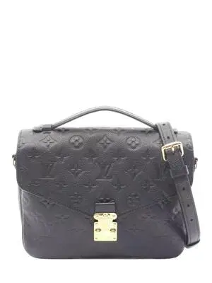 LOUIS VUITTON 2018 Metis Mm Monogram Empreinte Leather Shoulder Bag - Black