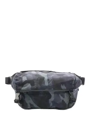 Prada 2010s Tessuto Camouflage Belt Bag - Black