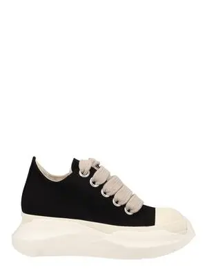 Rick Owens Sneaker "jumbolace Abstract Low Sneaks - Black