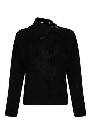 P.a.r.o.s.h Turtleneck Knit Sweater - Black