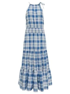 POLO RALPH LAUREN Checked Cotton Maxi Dress