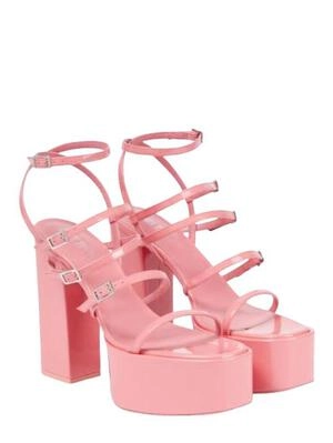 PARIS TEXAS Jessica 130 Leather Platform Sandals