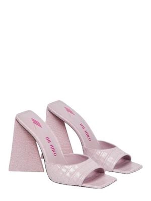 ATTICO Devon Croc-effect Leather Sandals