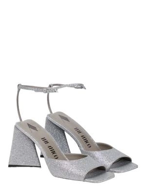 ATTICO Piper 85 Glitter-embellished Sandals
