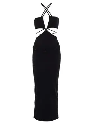 CHRISTOPHER ESBER Openwork Ribbed Knit Dress