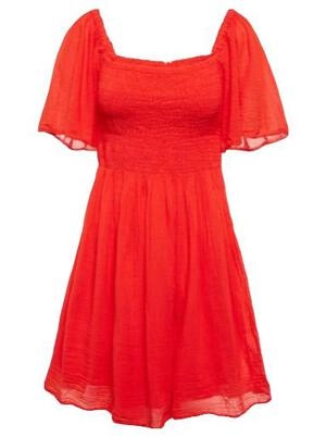 VELVET BY GRAHAM & SPENCER Esme Cotton Gauze Minidress