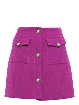 ALESSANDRA RICH Wool-blend Miniskirt