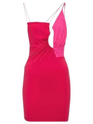 NENSI DOJAKA Cutout Ruched Minidress