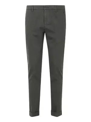 DONDUP Cotton-blend Stretch Trousers - Grey