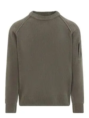 C.P. COMPANY Chenille Crewneck Sweater - Green