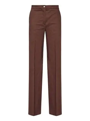 Pinko Jacopone Wide-leg Pants - Brown