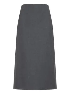 JIL SANDER Jil Sander Wool Blend Midi Skirt