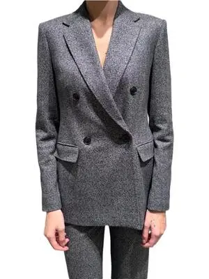 Max Mara Mstcresta Double-breasted Blazer - Gray
