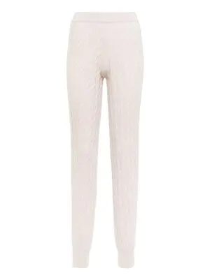 JARDIN DES ORANGERS Cable-knit Cashmere Pants