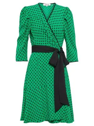 DIANE VON FURSTENBERG Charlene Polka-dot Minidress