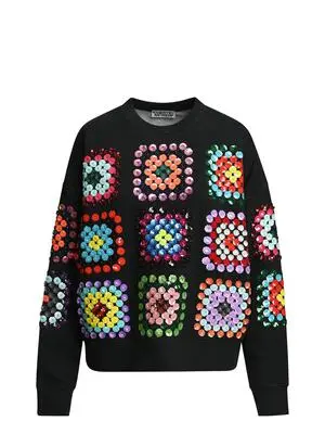 ESSENTIEL ANTWERP Sweatshirt With Geometric Floral Pattern