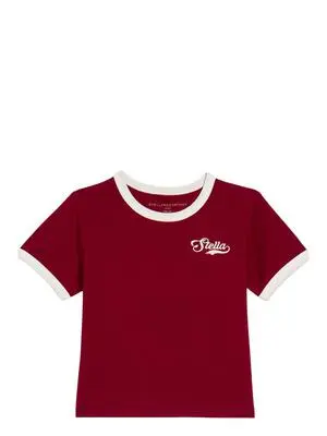 STELLA MCCARTNEY Logo-embroidered Ringer T-shirt