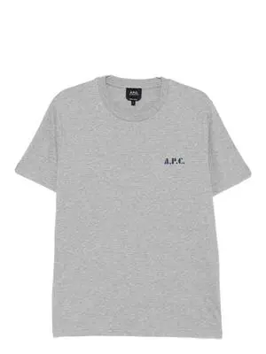 A.p.c. Logo-print T-shirt - Grey